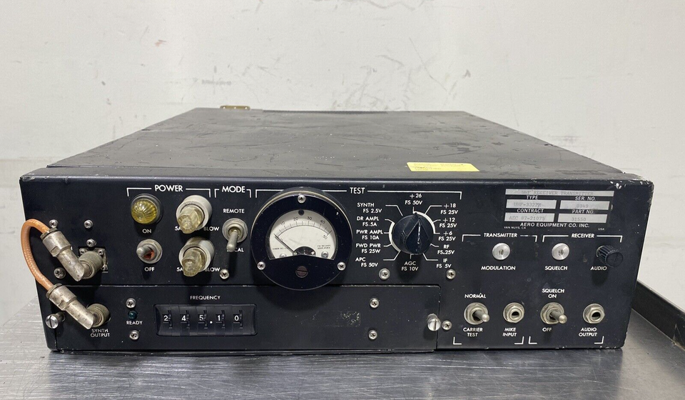 Aero Equipment UHF-3322M Communications Radio Transmitter/Receiver | eBay