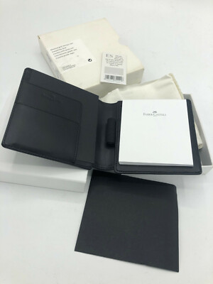 NEW NOS Faber-Castell Notepad Big Design Leather Black Matte 188902 ...