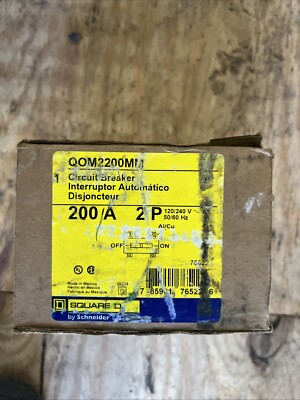 Square D QOM2200MM 200 Amp 2-Pole 1-Phase AC Circuit Breaker ...