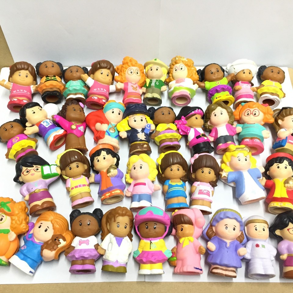 Random Lot 10pcs Fisher Price LITTLE PEOPLE Friendship 2" Figures Boy ...