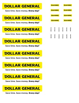 HO Scale Truck / Trailer Decals. " Dollar General " | eBay