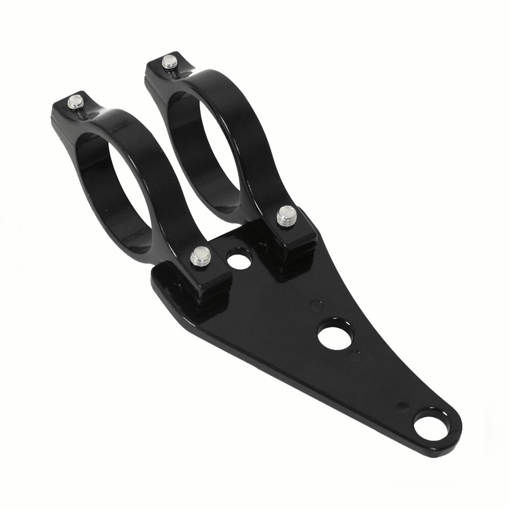 Black Motorcycle Metal Headlight Fork Mount Bracket Clamp FOR 41mm Frok ...