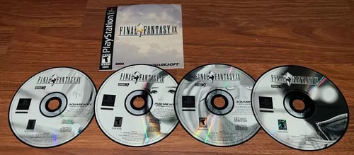 Final Fantasy IX 9 (4 Discs) + Manual - Playstation Original Black ...