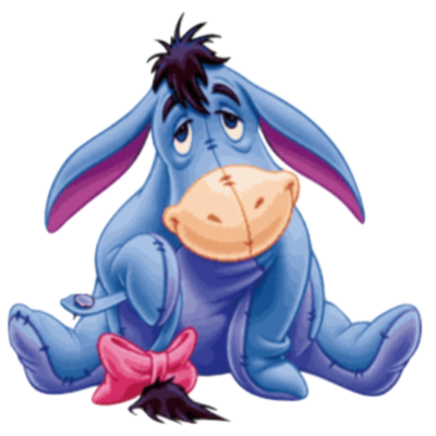 Eeyore Vinyl Eeyore Disney "Get Off My Tail" Vinyl Car Decal Sticker