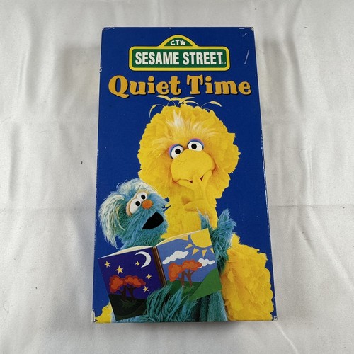 Sesame Street - Quiet Time VHS Tape 1997 CTW Big Bird Kids Cartoon Show ...