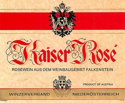 Kaiser Rose Austria Winzerverband Rosewein 1970s 1980s Vintage Wine ...