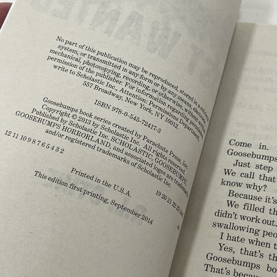 Goosebumps: Most Wanted Son of Slappy #2 R L Stine Paperback 2014 ...