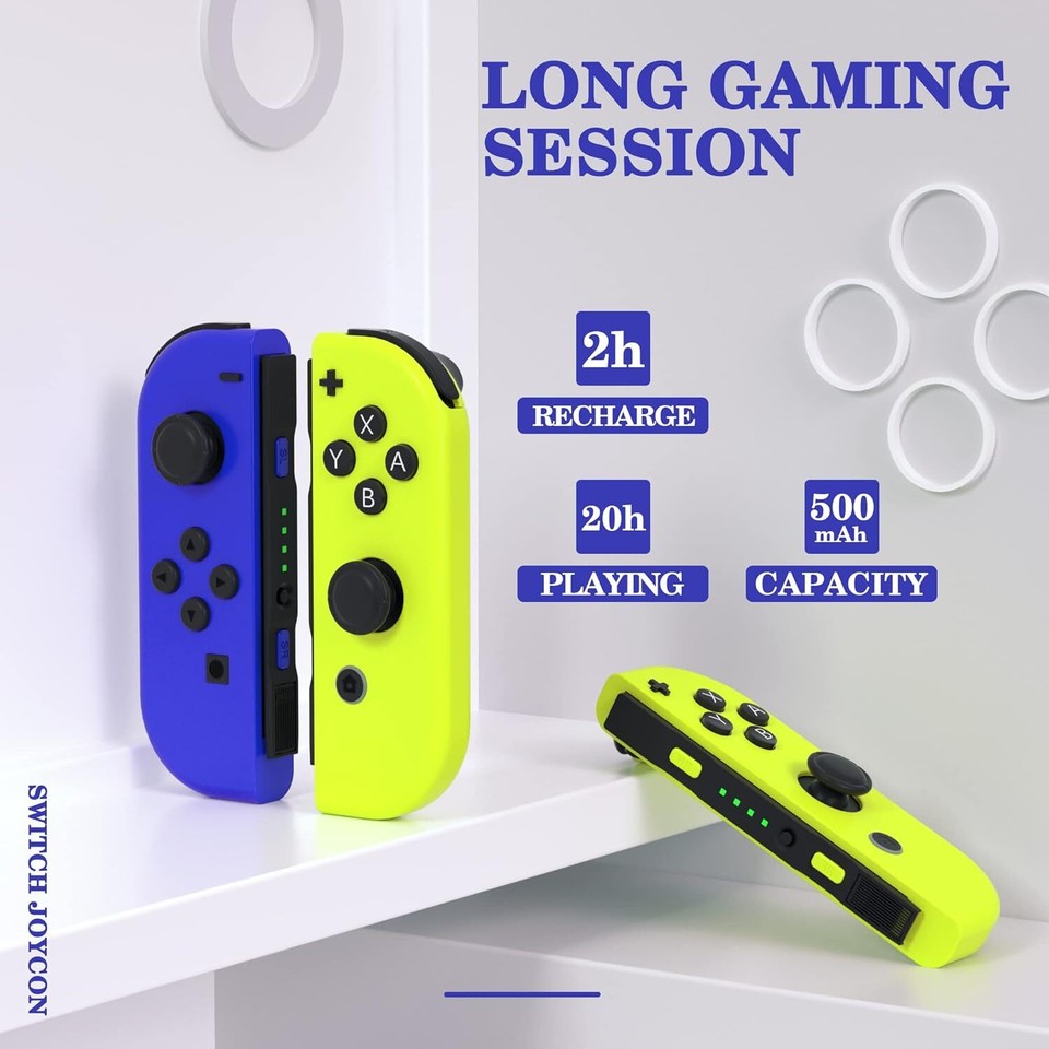 For Nintendo Switch Joy Con L & R Bluetooth Wireless Gamepad Controller ...