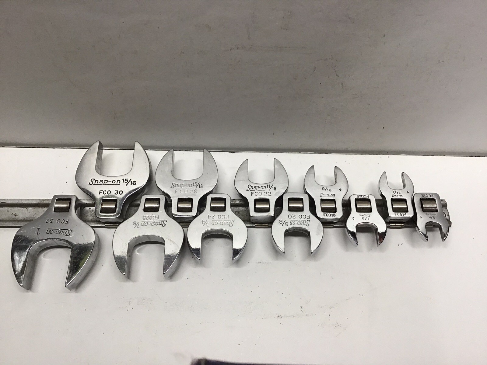 Snap On FCO 11 Piece Open End Crowfoot Wrench Set | SAE | United States ...