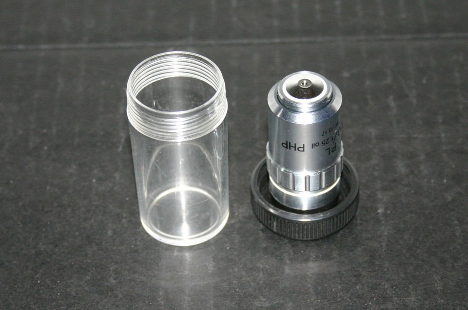 Fisher Microscope 100X Plan PHP Phase Contrast Objective New | eBay
