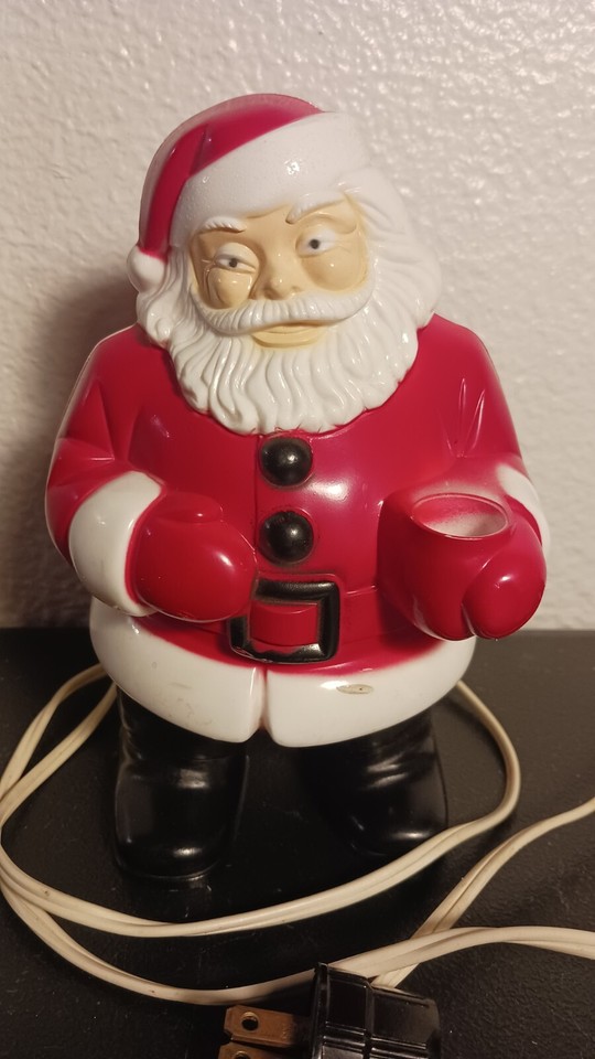 Vintage Royalite Hard Plastic Jolly Christmas Santa Claus Royal ...