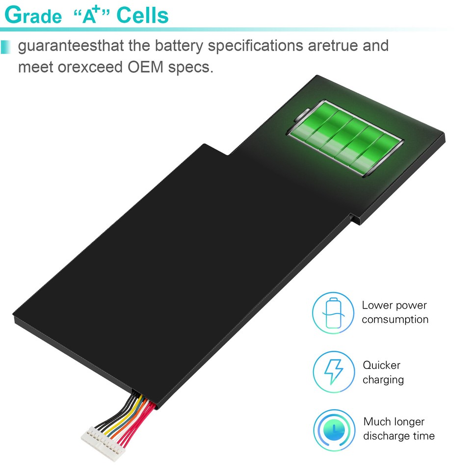 Battery for MSI GF75 Thin 3RD 8SC 8RD 8RC 8RX 9SC GF65 GS73 8RF BTY-M6K ...