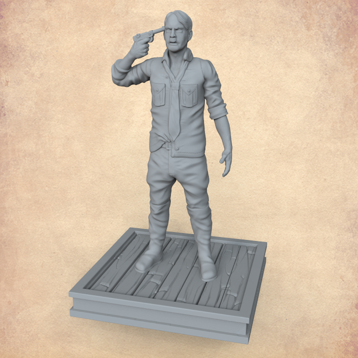 1/35 Resin Kit Figure WW2 German Officer death Medic Model Unpainted ...