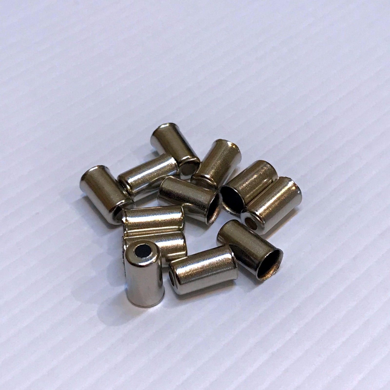 12pc Brass Brake Cable Ferrules —AUS STOCK— Bike Bicycle Silver Cap ...