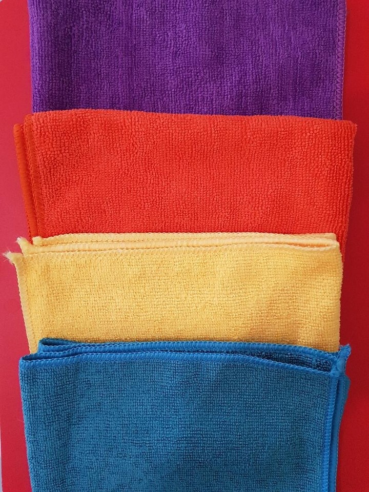 4pk Microfibre Dust Cleaning Cloth Superb Absorbent & Lint Free ...
