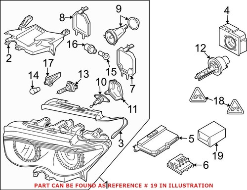 For BMW E65 E66 7 Series Passenger Right Repair Kit Headlight Broken ...