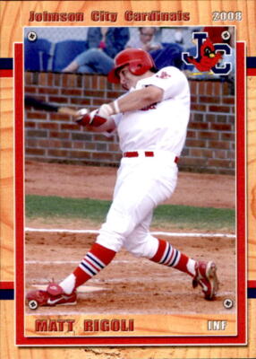 2008 Johnson City Cardinals Grandstand 25 Matt Rigoli Parsippany New ...