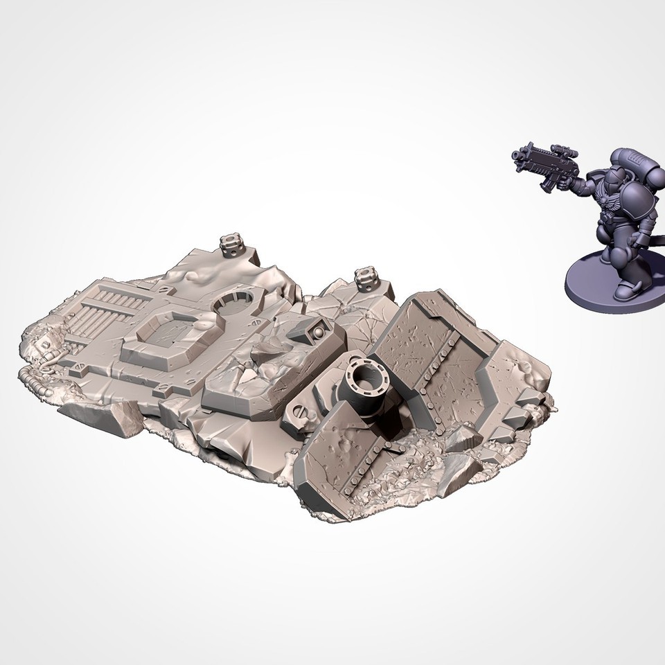 Crashed Tanks Terrain - 6 destroyed tanks for Warhammer 40k and Horus ...