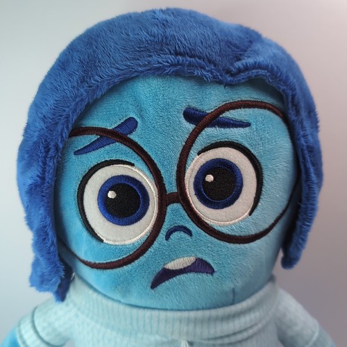 Disney Pixar Sadness Plush - 12" Inside Out 2 Just Play Blue New With ...