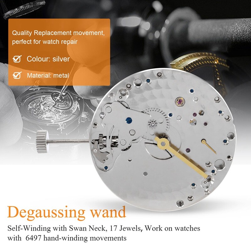 Mechanical Hand Winding 6497 S6 Watch Movement P29 44mm Stainless Steel ...