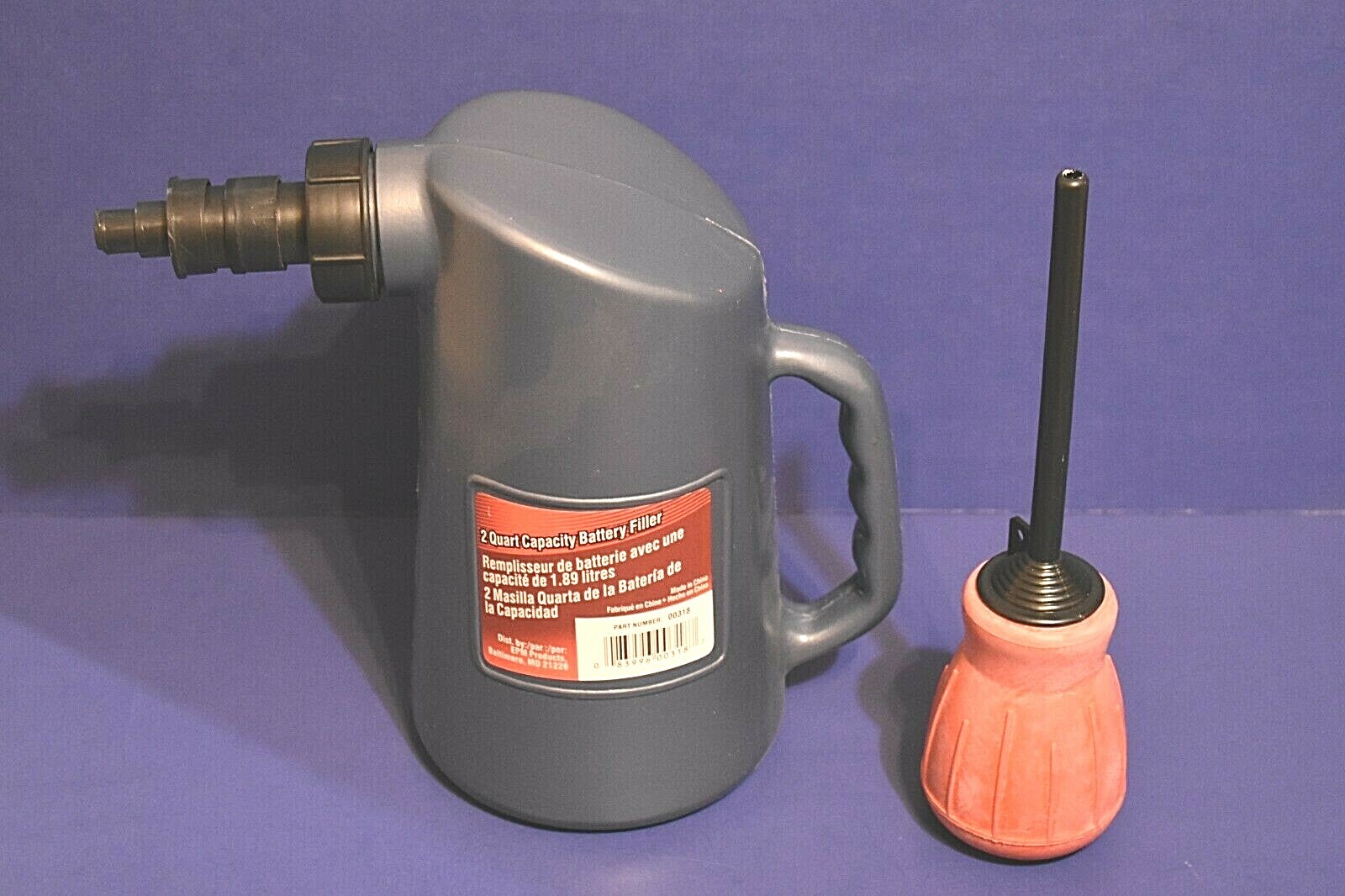 Battery Water Bottle + Filler Bulb Golf Cart Battery Filler Deep Cycle ...