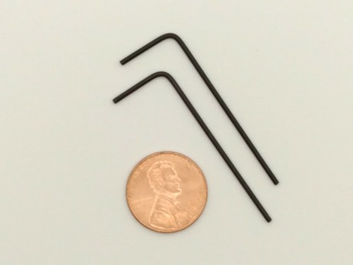 Allen Wrench .050" (.05, 0.05, 0.050) SAE Short Arm Hex Keys, 2ct Pack ...