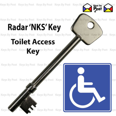 1 x NKS RADAR KEY Disabled Toilet Loo Bathroom Door Access Made in UK ...