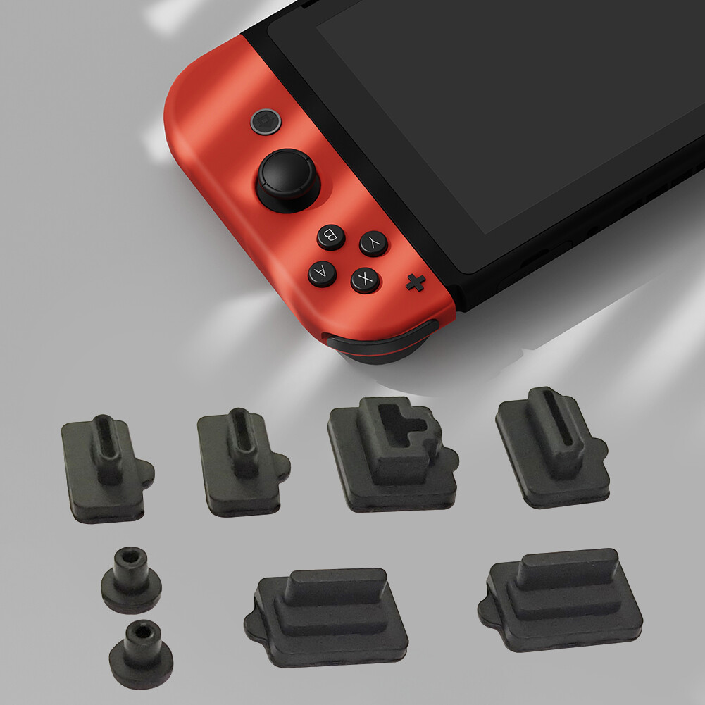 AU 8pcs Anti-dust Cover Dustproof Plugs for NS Switch/Switch OLED ...