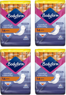 4X14 BODYFORM MAXI NORMAL SANITARY PADS/TOWELS COMFORT TRIPLE ...
