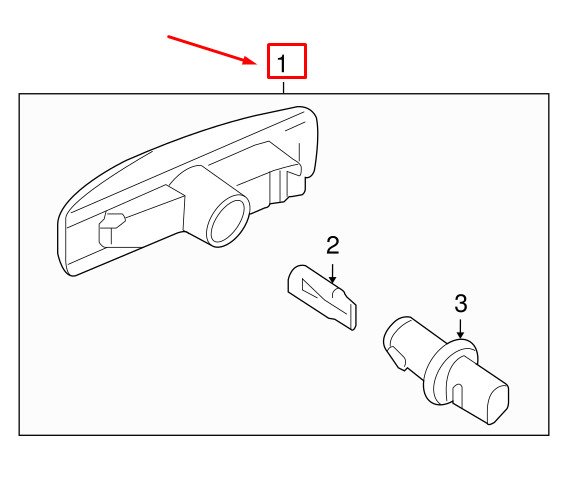 Land Rover OEM 05-08 Lr3 Side Fender Turn Signal Light-repeater ...