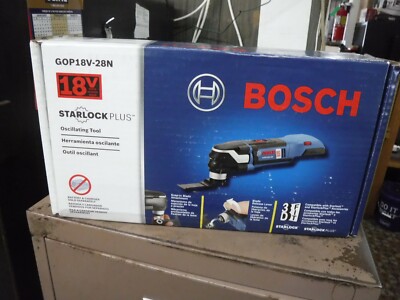 Bosch Starlock Plus Brushless 18V Oscillating Multi-Tool Kit GOP18V-28N ...