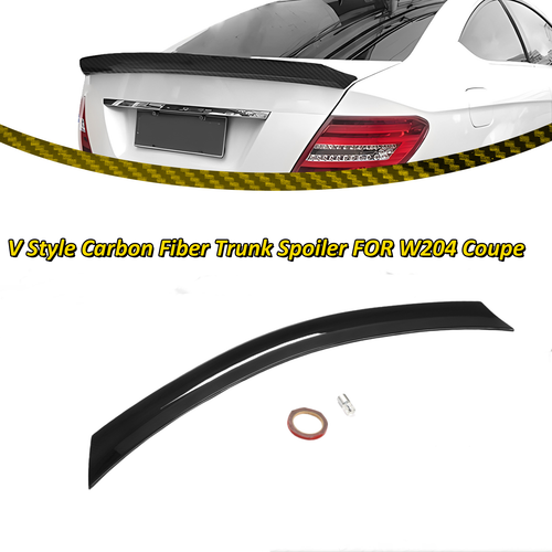 Carbon Fiber Style Highkick Trunk Spoiler For Mercedes Benz W204 C63 ...
