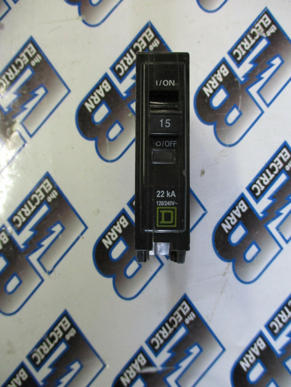 Square D QOB115VH, 15 Amp, 120 Volt, 1 Pole, 22K Yellow Circuit Breaker ...