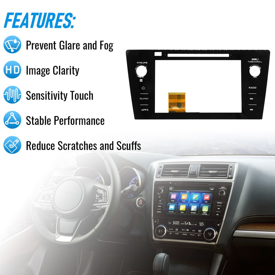 Replacement Touch Screen Digitizer for 2018 /2019 Subaru Legacy ...