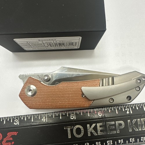 Kansept Greg Schob Fenrir Pocket Knife K1034A6 S35VN,Micarta and ...