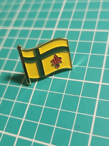Vtg Fransaskois Flag Saskatchewan Canada Gold Tone Lapel Pin | eBay