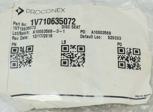 PROCONEX FISHER 1V710635072 Valve Disc Seat 2" Port Size MEX S31600 HT ...