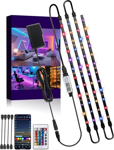 LED Strip Lights RGB Color Changing Dimmable with Remote 48 LEDS ...