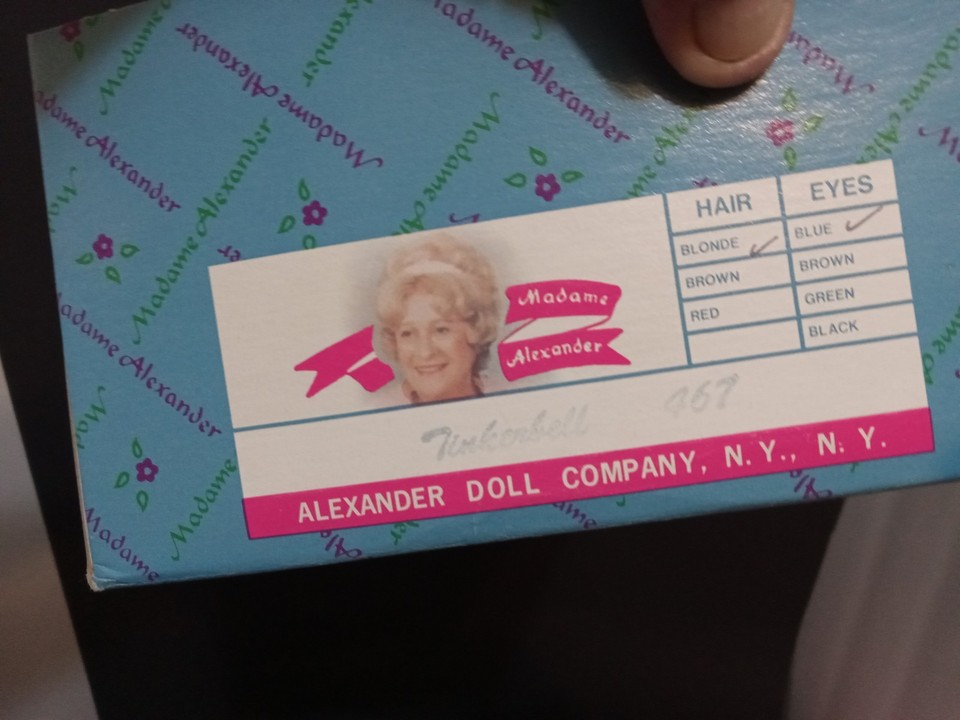 Vintage Pretty 8 inch Madame Alexander Storyland TINKERBELL DOLL 467 w ...