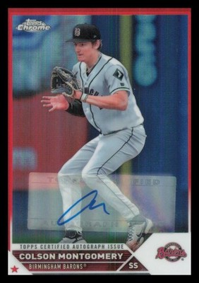 2023 Topps Pro Debut Chrome Auto Red Refractors #PDC46 Colson ...