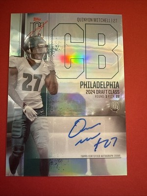 2025 Topps Signature Class Quinyon Mitchell Chrome Variation Auto RC # ...