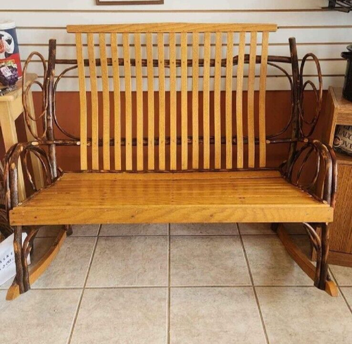 Amish **HICKORY** Double Rocker - 40 years old | eBay