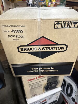 Briggs & Stratton Short Block NOS 493892 Sealed Box | eBay