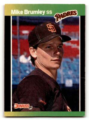 1989 Donruss #302 Mike Brumley San Diego Padres Baseball Cards EX Ex ID ...