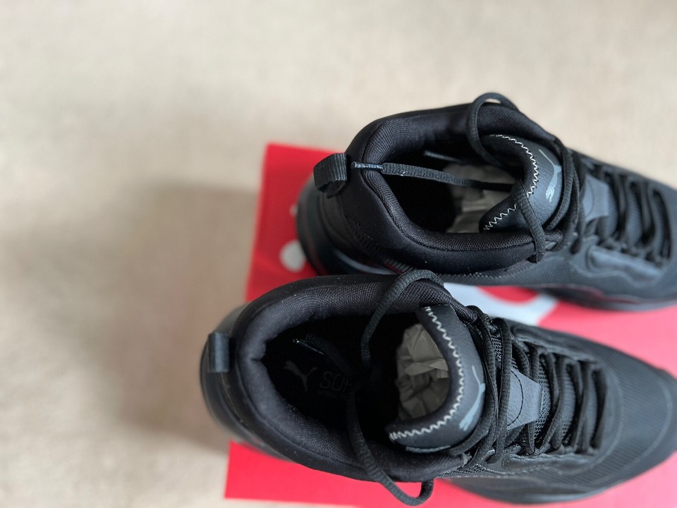 Puma Men's Playmaker Core Black Trainers UK 10 | eBay UK