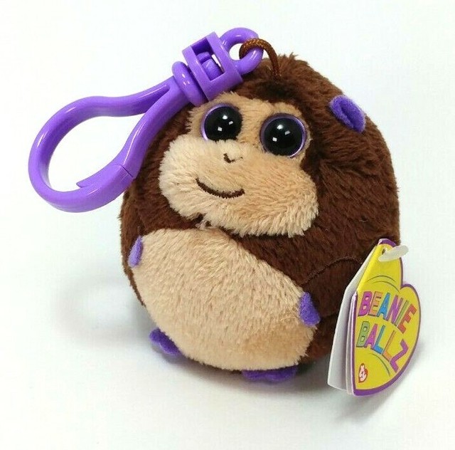 Ty 38309 Tippy Ball Clip Giraffe .5 8cm - Beanie Ballz Bag WFL Key Ring ...