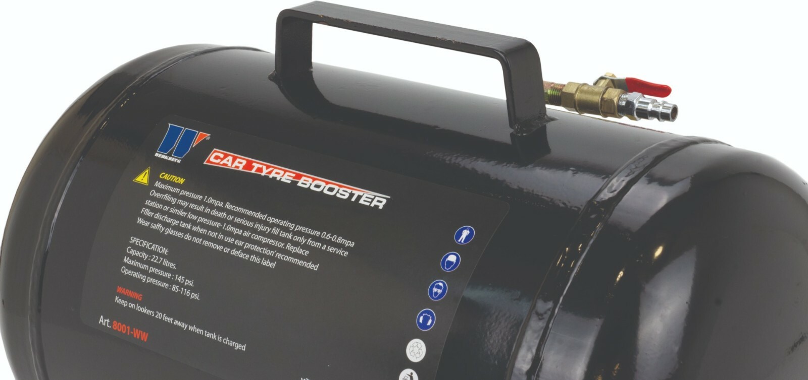 Welzh 20L Tyre Inflator 5 Gallon Bead Seater Cheetah Air Blaster ...