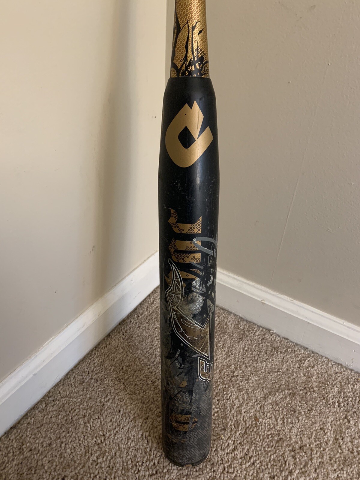 RARE DeMarini Juggernaut J3 NTU-13 Slowpitch USSSA Bat 2-1/4" Black ...