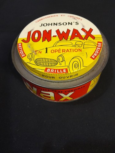 Ancienne Boîte en Tôle Publicitaire #46 - Cire Jon-Wax Johnson's #2 | eBay