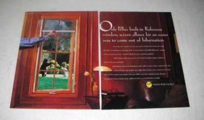 1998 Pella Windows Ad - Built-in Rolscreen Easier | eBay